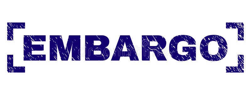 Grunge EMBARGO Scratched Stamp Seals Stock Vector - Illustration of ...