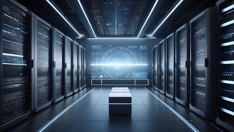 Epic Data Odyssey: QuantumQuotient S 3D Vision. AI Generate Stock ...