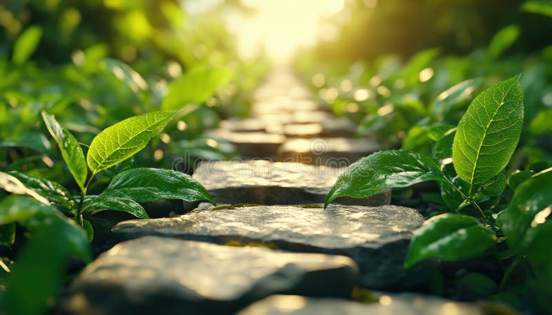 Embark on a Journey of Growth and New Beginnings a Stone Path Leading ...