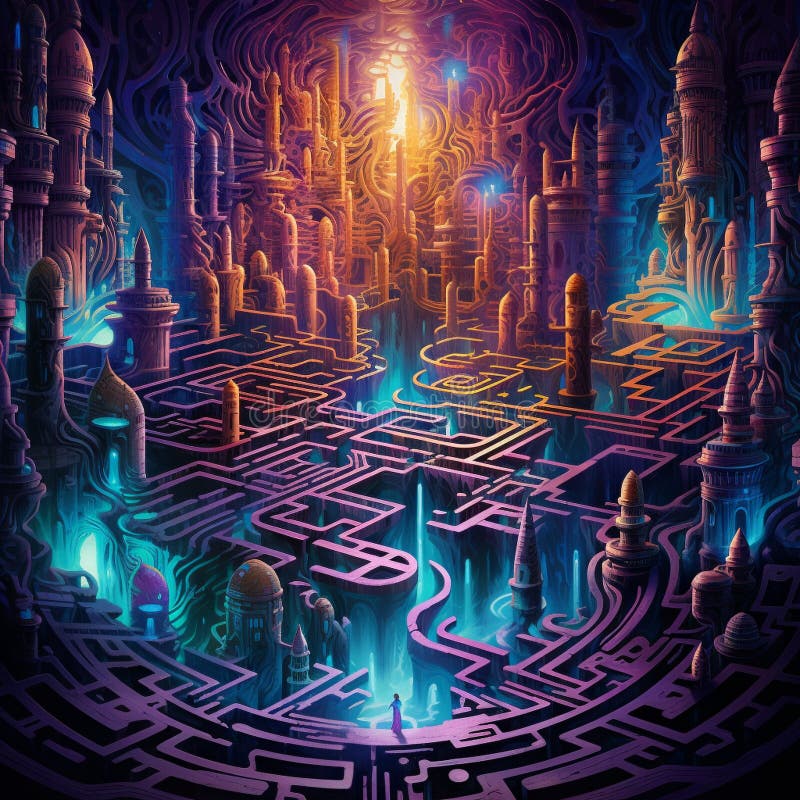 Spiraling Secrets stock image. Image of labyrinth, intrigue - 291905811