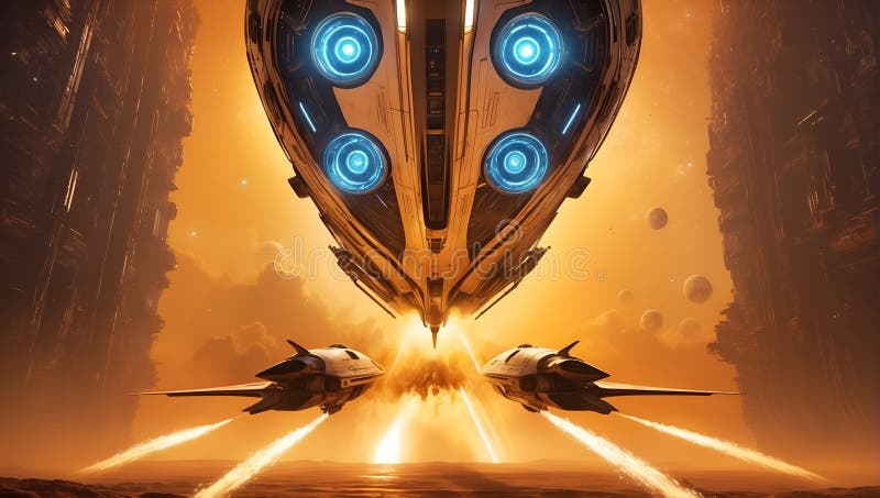 Advanced Ai Powered Interstellar Craft Stock Illustrations – 3 Advanced ...