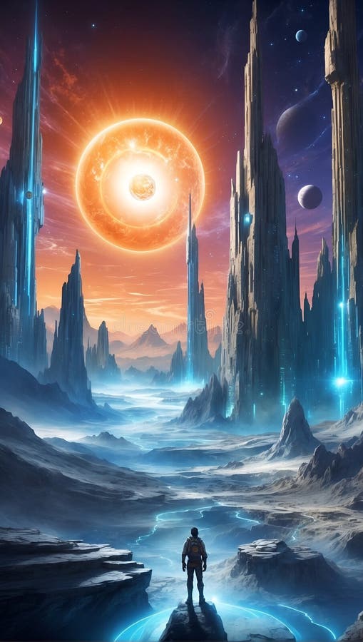 Tomorrow S Tech Odyssey: DataEclipse Beyond Horizons. AI Generate Stock Illustration ...