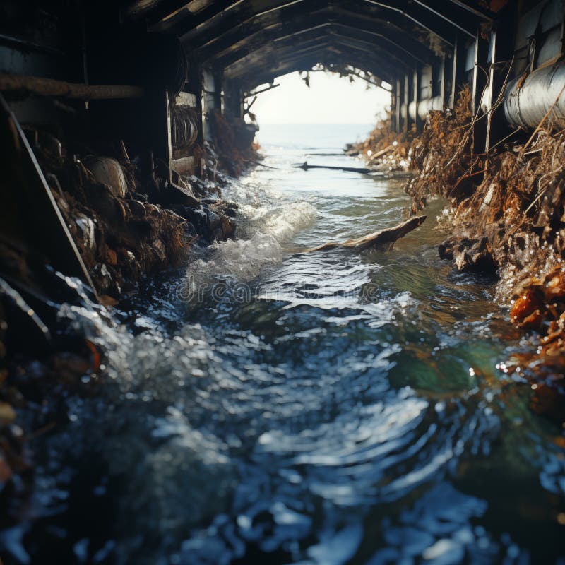 Embark on a Visual Journey through an Unfiltered Sewage Stream ...