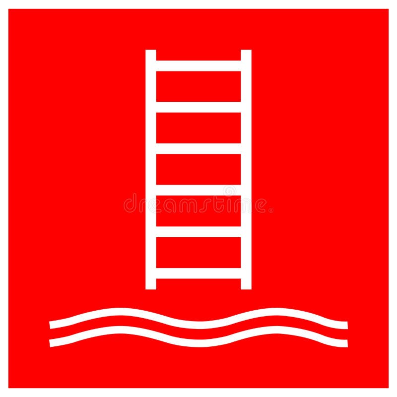 Embarkation Ladder Symbol stock illustration. Illustration of ...