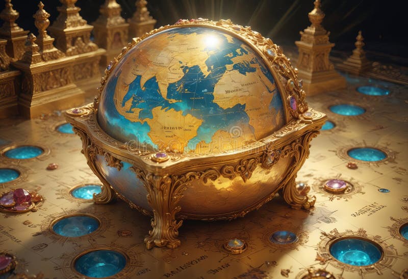 Embarking on a High-Definition Virtual Treasure Hunt Stock Illustration ...