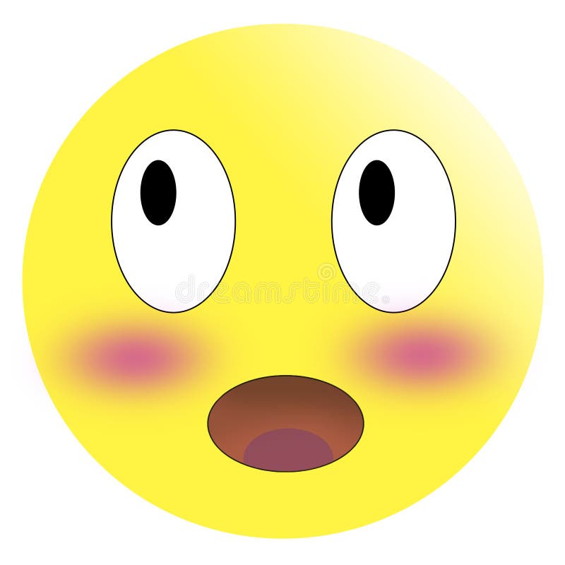 Embarrassed emoticon stock vector. Illustration of caught - 32339475