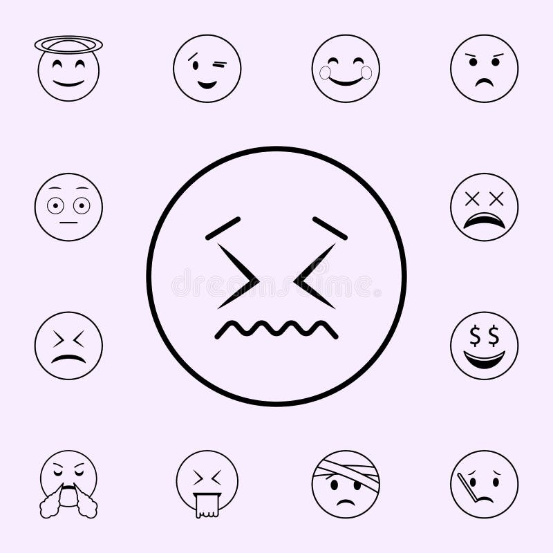 Embarrassed Icon. Emoji Icons Universal Set For Web And Mobile Stock ...