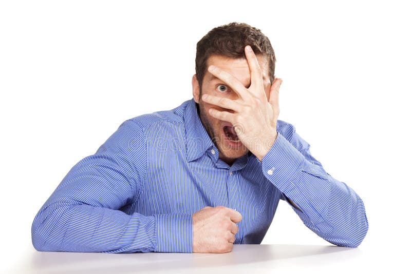 Embarrassing man stock photo. Image of religion, ideas - 29593748