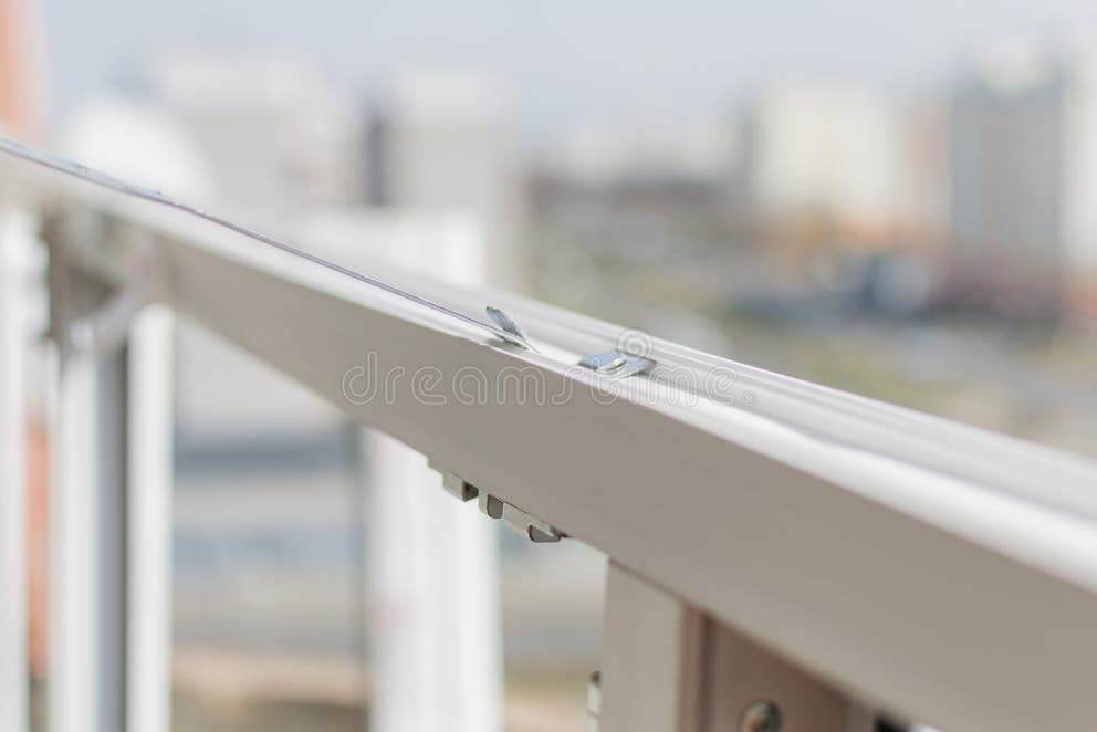 Embedded Plate for Window Installation Stock Image - Image of ...
