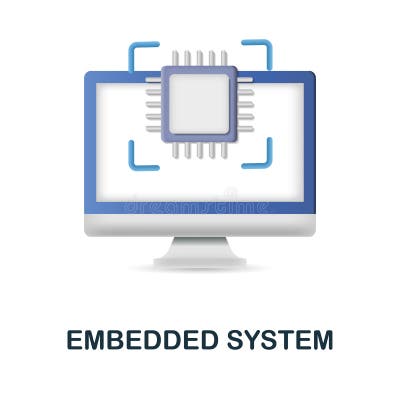 Embedded System Icon. 3d Illustration from Digitalization Collection ...