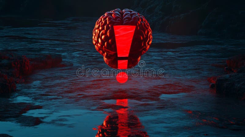 Embedded in a Three-dimensional Model of the Human Brain is a Glowing ...