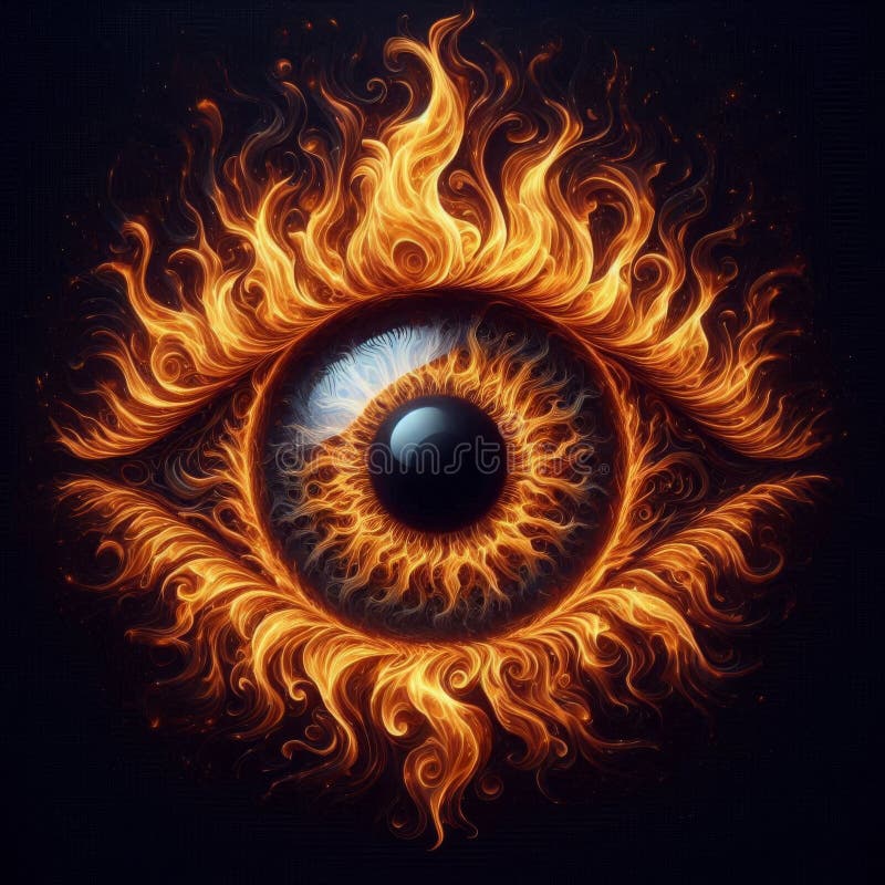 Ember Eye stock illustration. Illustration of visual - 328627934