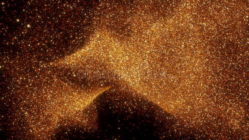 Ember gold particles stock illustration. Illustration of gold - 262282182