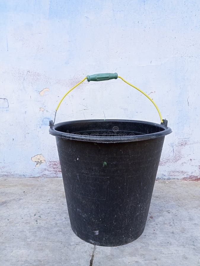 Ember Plastik. Plastic Bucket with Handle Stock Photo - Image of ...
