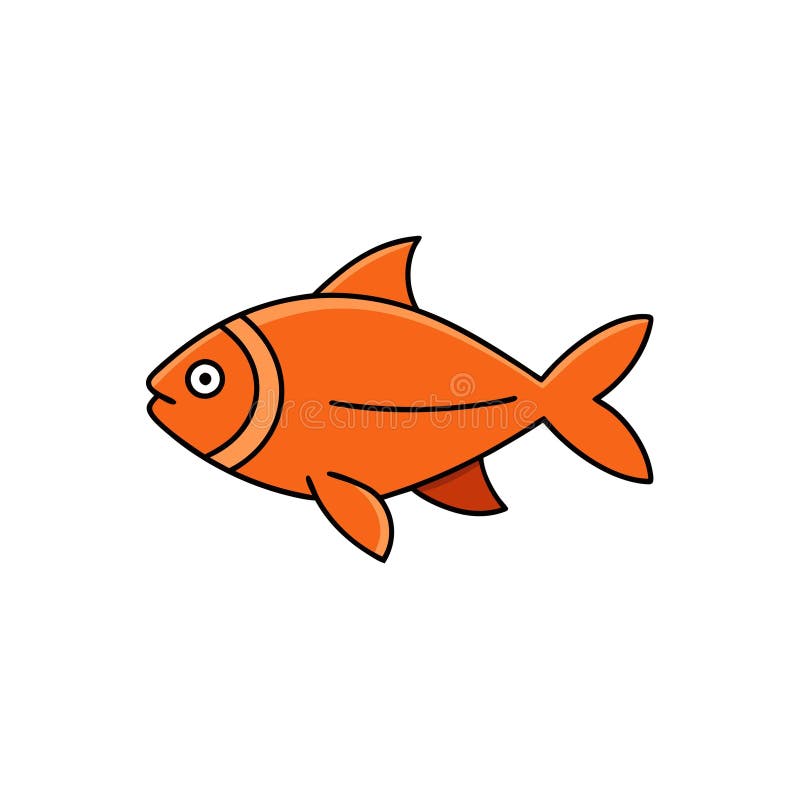 Ember Tetra Fish Knocks Icon Vector Stock Vector - Illustration of ...