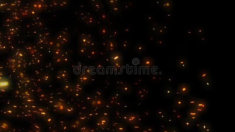 Embers Blown on the Night Wind Hd Stock Footage - Video of bright ...