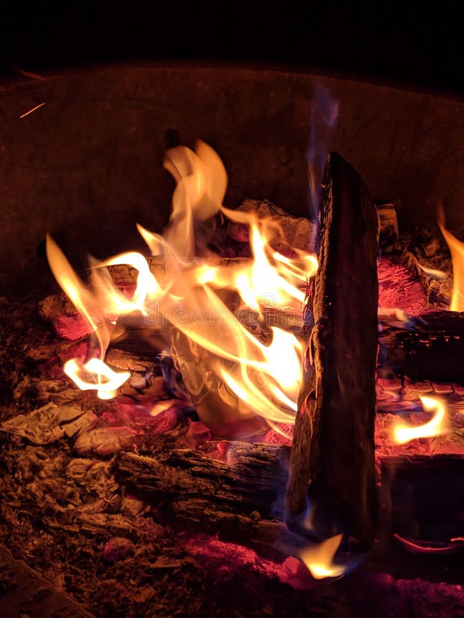 Embers stock image. Image of glow, burn, embers, wood - 163777065