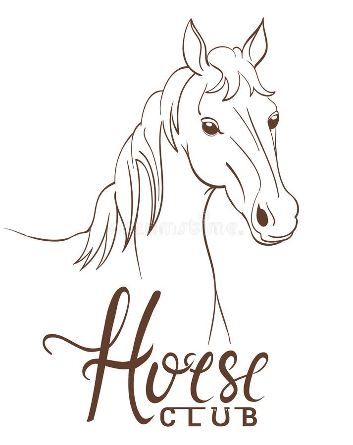 Calibre De Logo De Club De Cheval Illustration de Vecteur ...