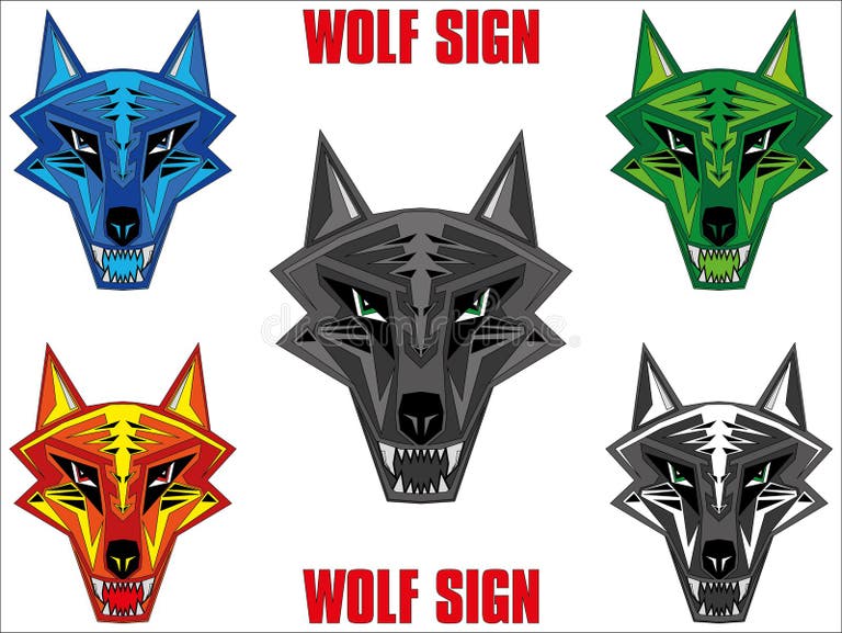 Emblème de loup illustration stock. Illustration of carnassier - 16062087