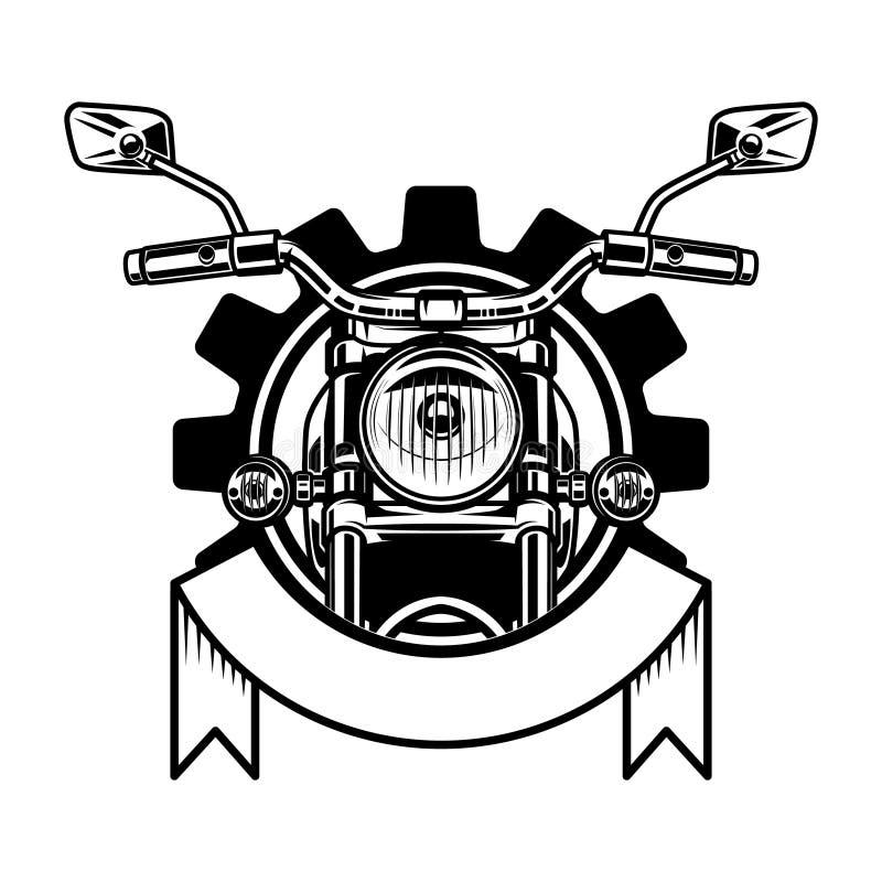 Embleem Template with Motorcycle. Motorcycle, Biker Monogram, Big Bike ...