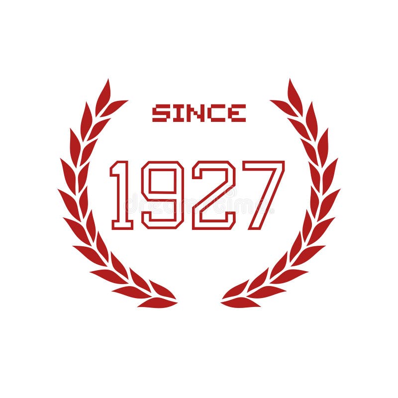 Since 1927 emblem stock vector. Illustration of business - 265879785