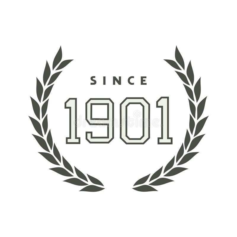 Since 1901 emblem stock vector. Illustration of emblem - 273260990