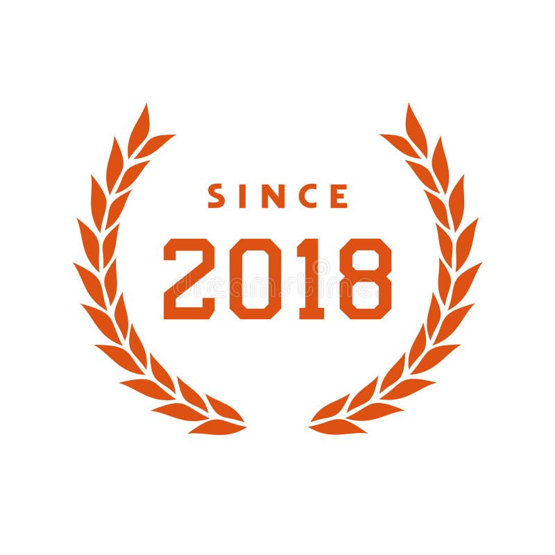 Since 2018 emblem stock vector. Illustration of business - 314199506