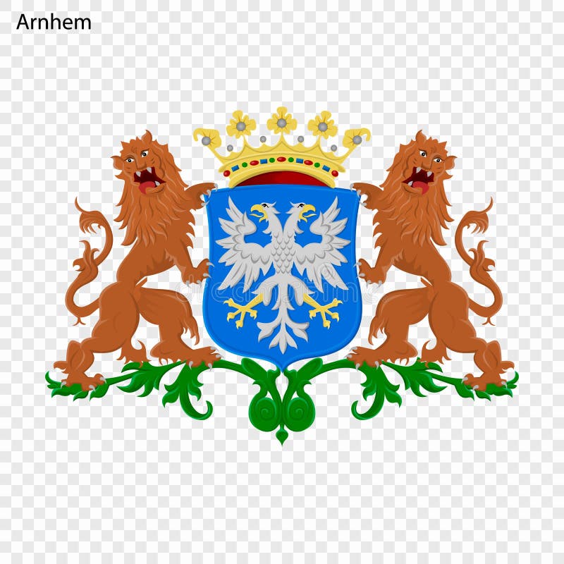Emblem of Arnhem stock illustration. Illustration of emblem - 130371146