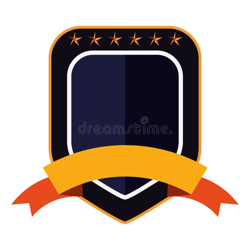 Emblem Badge Empty Template Stock Vector - Illustration of shield, sign ...