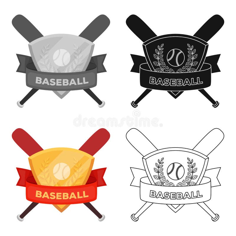 Emblem. Baseball Single Icon in Cartoon Style Vector Symbol Stock ...