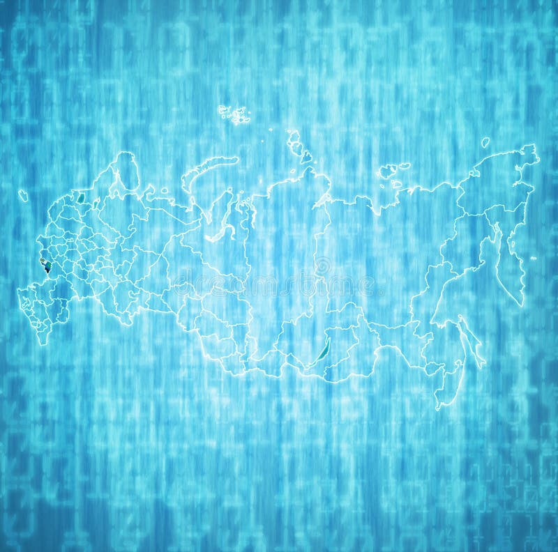 Belgorod Oblast on Administration Map of Russia Stock Illustration ...