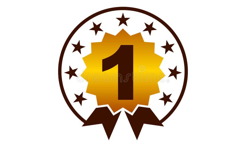 Emblem Best Quality Number 1 Stock Vector - Illustration of business ...