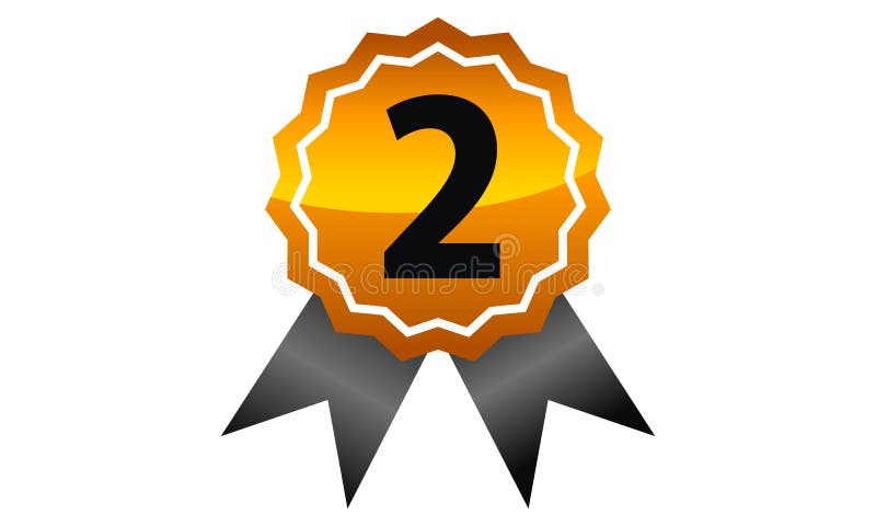 Emblem Best Quality Number 2 Stock Vector - Illustration of product ...