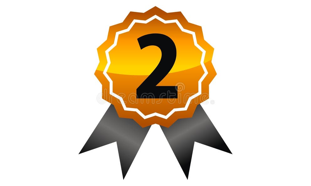 Emblem Best Quality Number 2 Stock Vector - Illustration of product ...