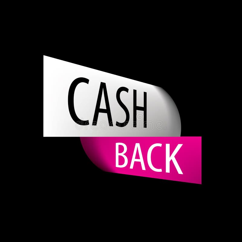Emblem cash back stock vector. Illustration of back - 125869041