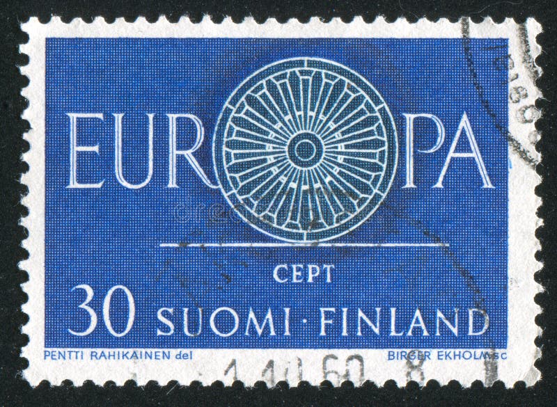 Emblem CEPT editorial image. Image of ancient, postmark - 236587200