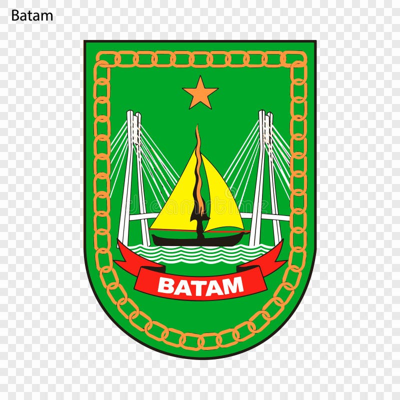 Emblem City of Indonesia. stock illustration. Illustration of path ...