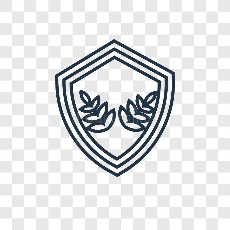 Emblem Concept Vector Linear Icon Isolated on Transparent Background ...