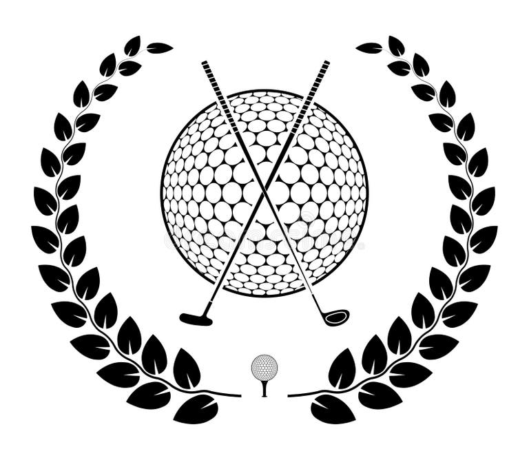 Golf Clubs Crossed Stock Illustrations 420 Golf Clubs Crossed Stock