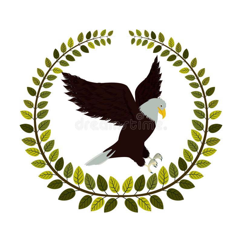 Emblem eagle sign icon stock illustration. Illustration of head - 85895993