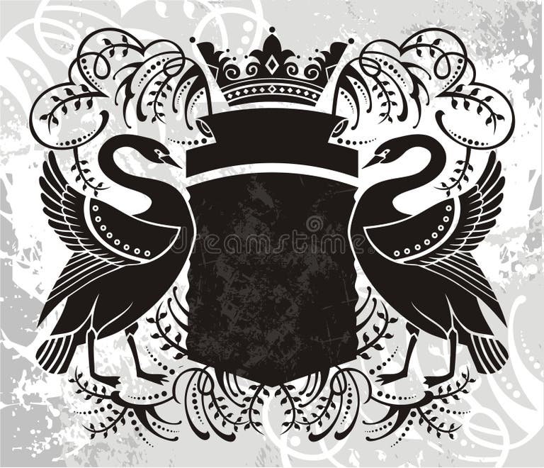 Emblem element stock vector. Illustration of cadre, burned - 3318217