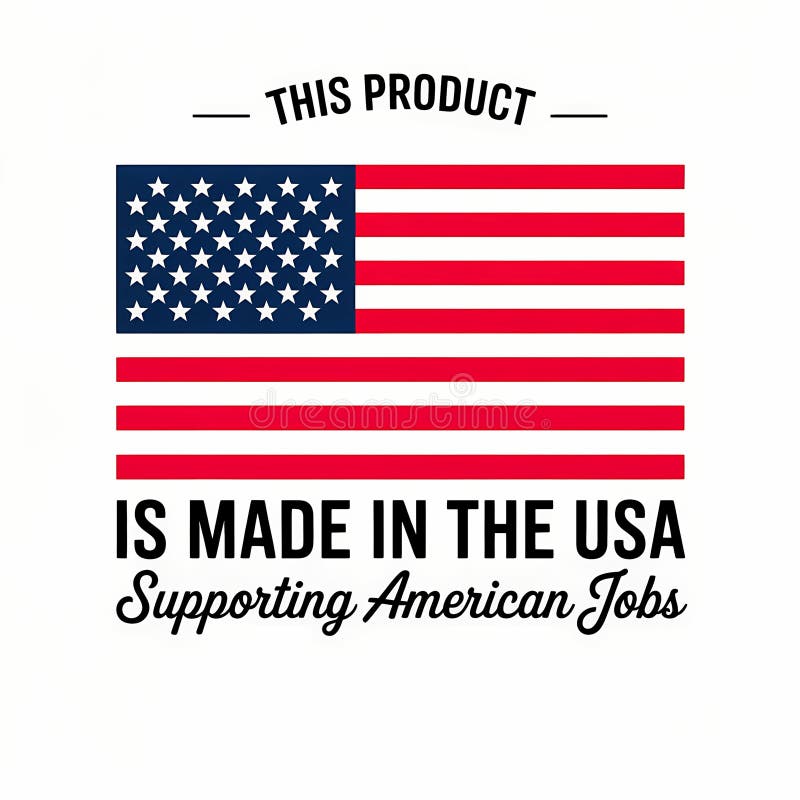 Bold Emblem Promoting Patriotism and Commitment To Supporting American ...