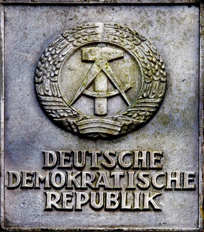 Emblem of German Democratic Republic Stock Image - Image of emblem ...