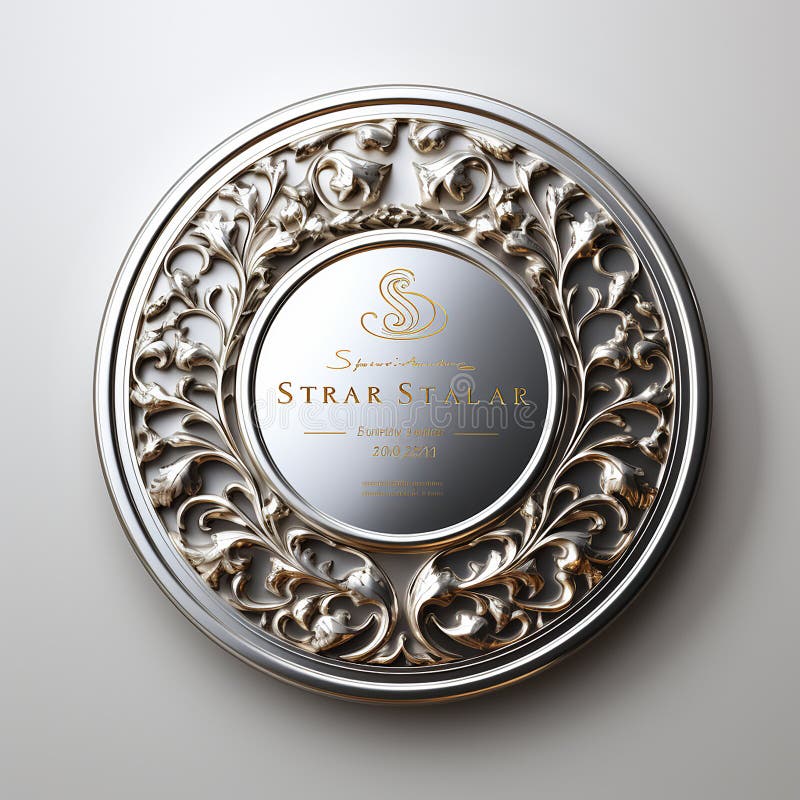 Emblem illustration stock illustration. Illustration of silver - 290214529