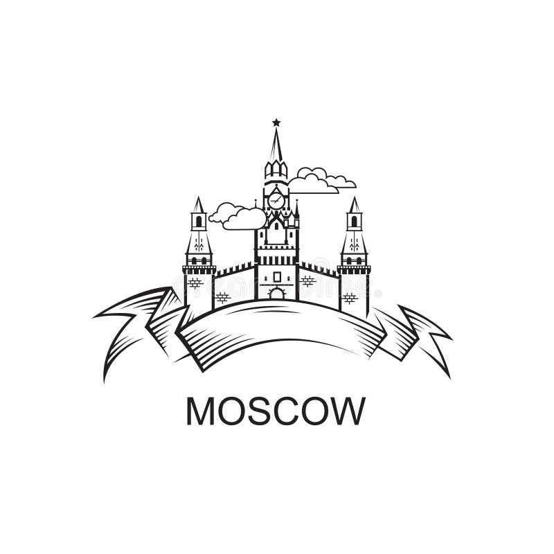 Kremlin tower icon stock vector. Illustration of spassky - 99172915