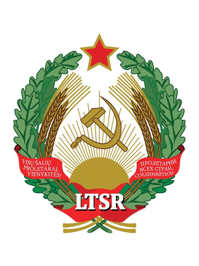 Flag of the Lithuanian Soviet Socialist Republic Stock Vector ...