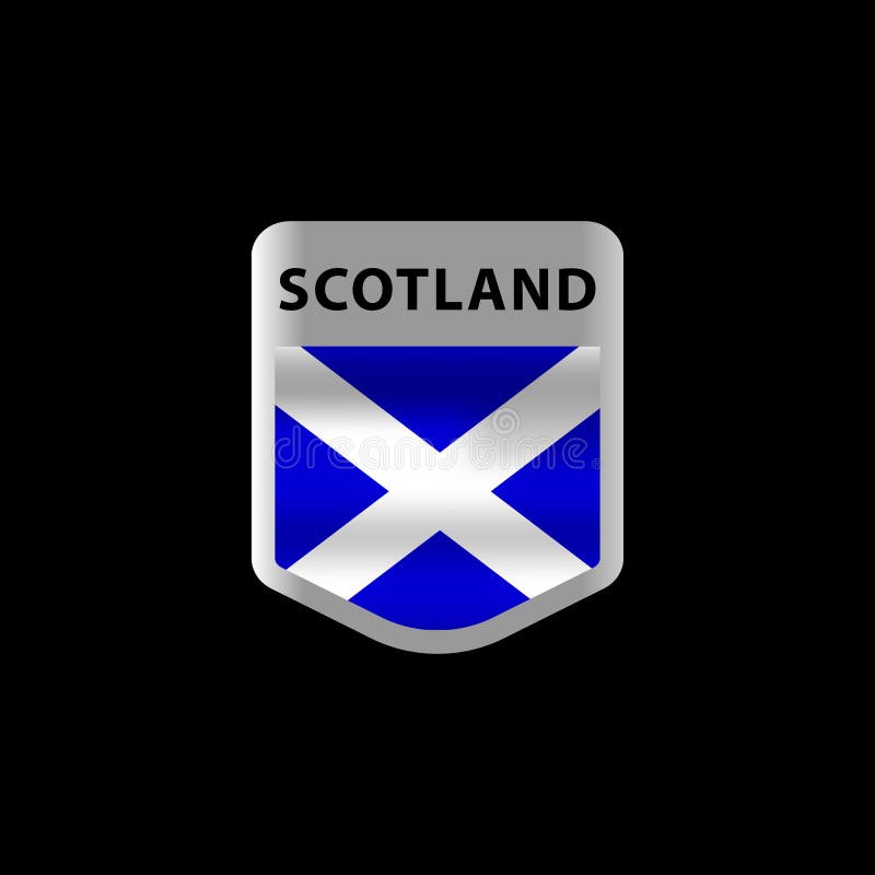 Emblem Logo Icon Scotland Nation Flag Design Vector Stock Vector ...
