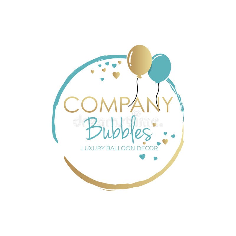 Emblem Luxury Balloon Decor for Company Logo Stock Vector ...