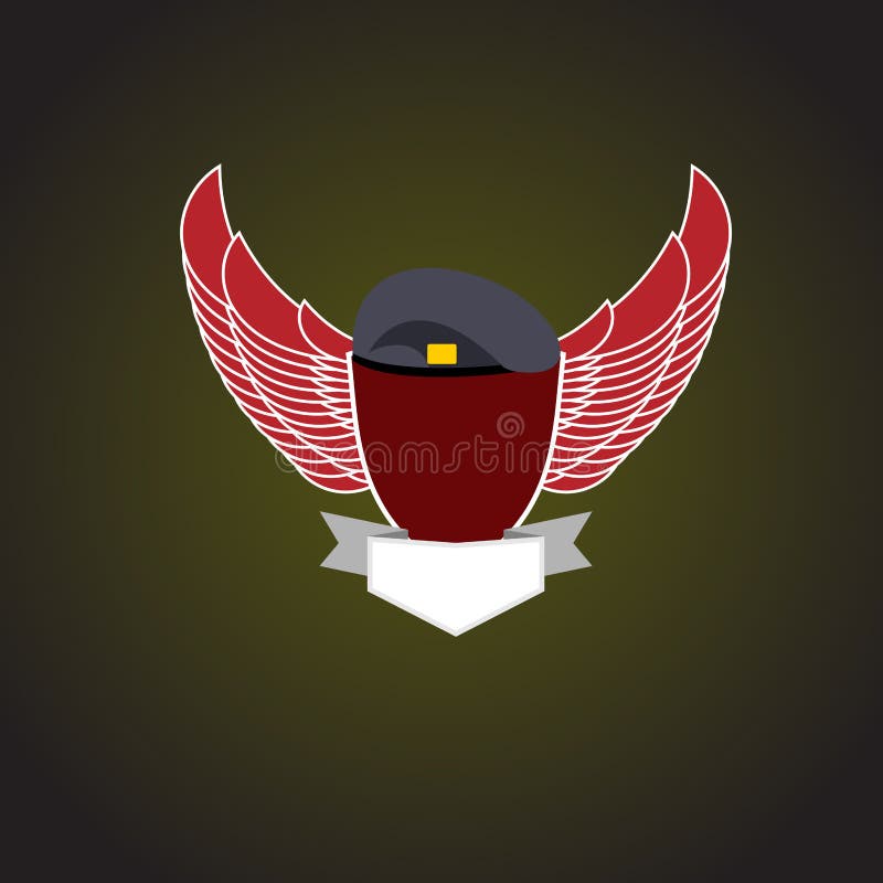 Emblem Military. Shield Wings Stock Vector - Illustration of star ...