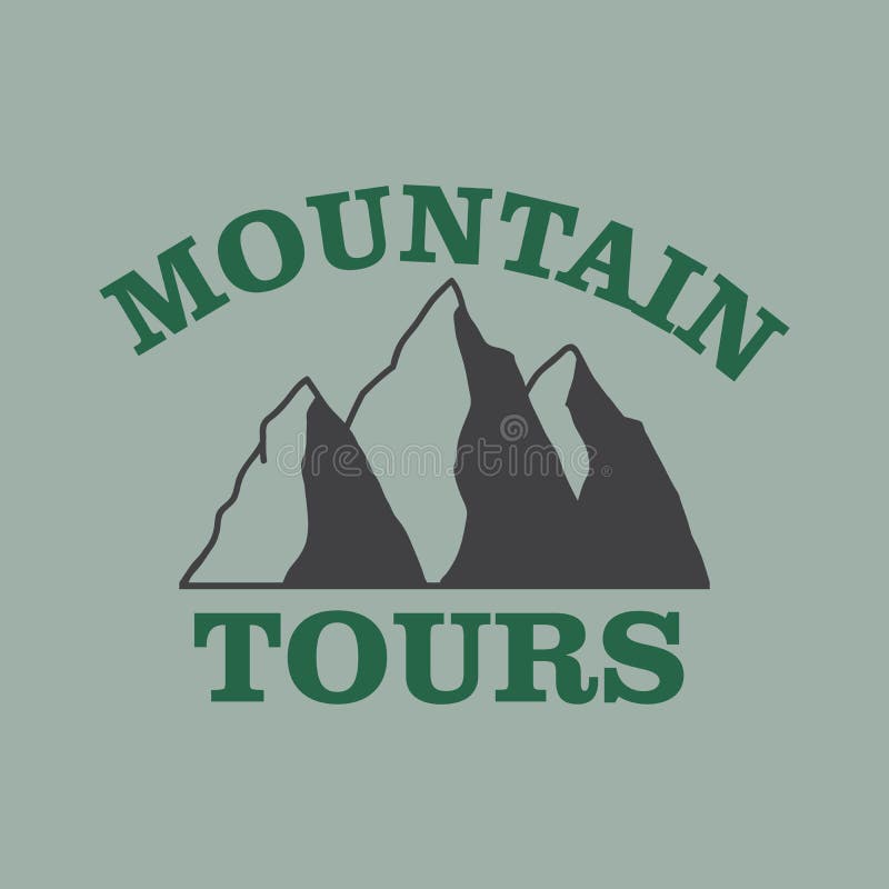 Emblem mountain stock vector. Illustration of adventure - 57871019